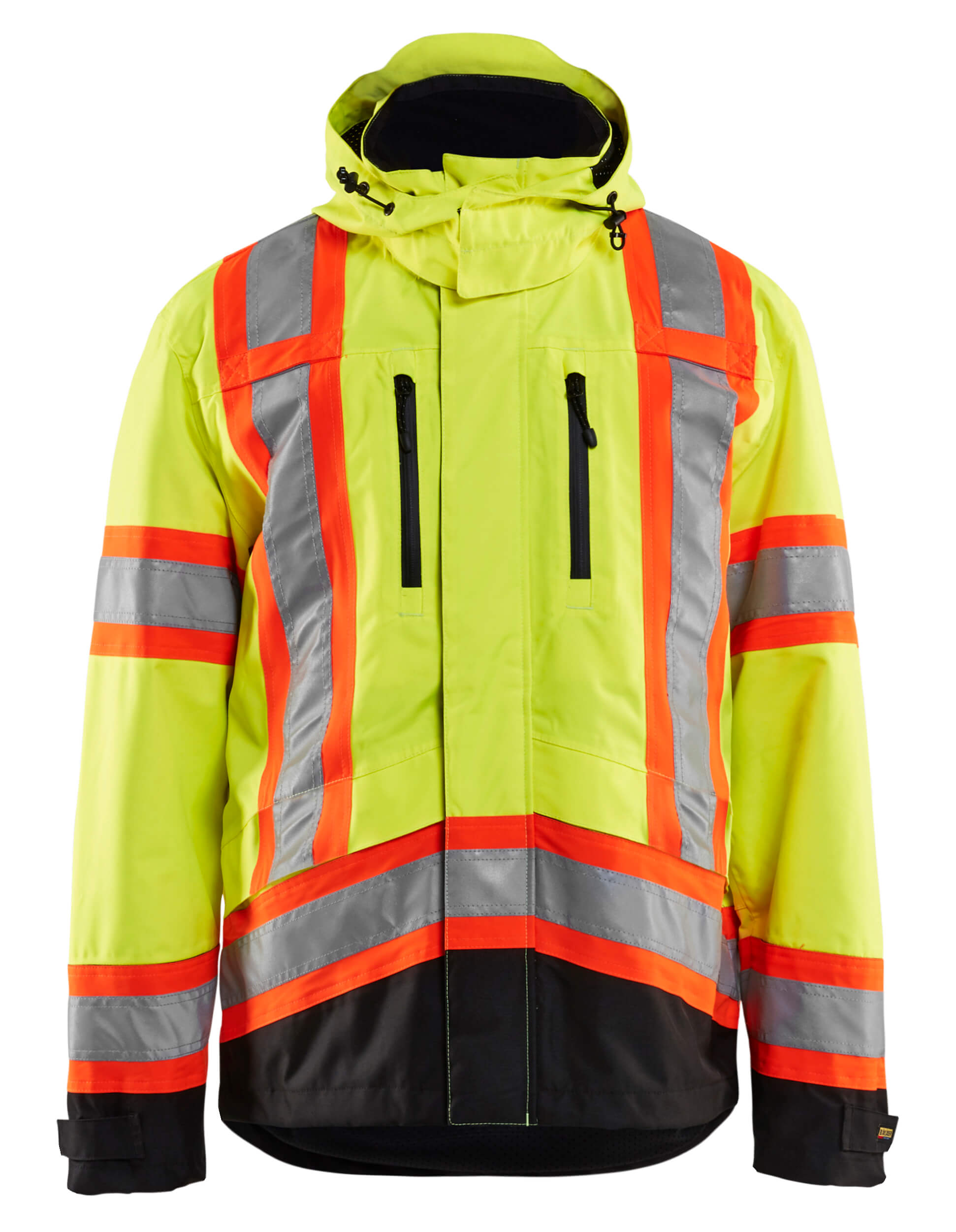 Hi-Vis Shell Jacket by Blaklader – Lightweight & Waterproof – Heavy Duty Wear