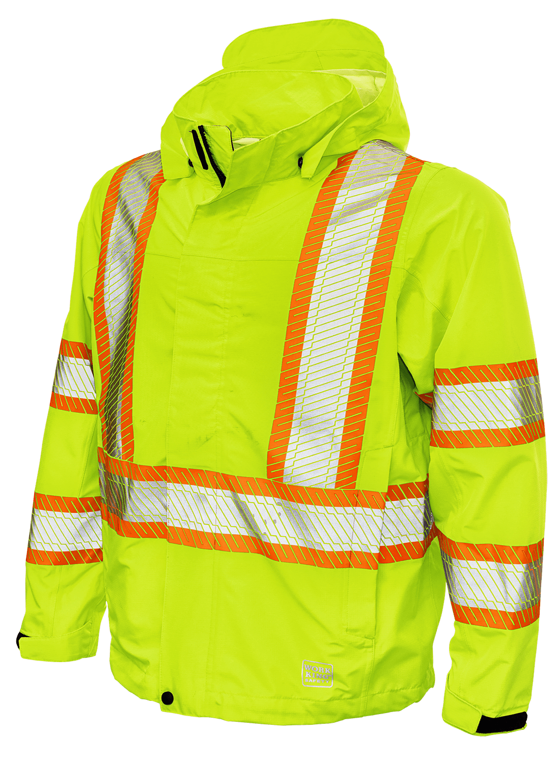 Packable Ripstop Safety Rain Jacket - Waterproof & Visible – Heavy Duty ...