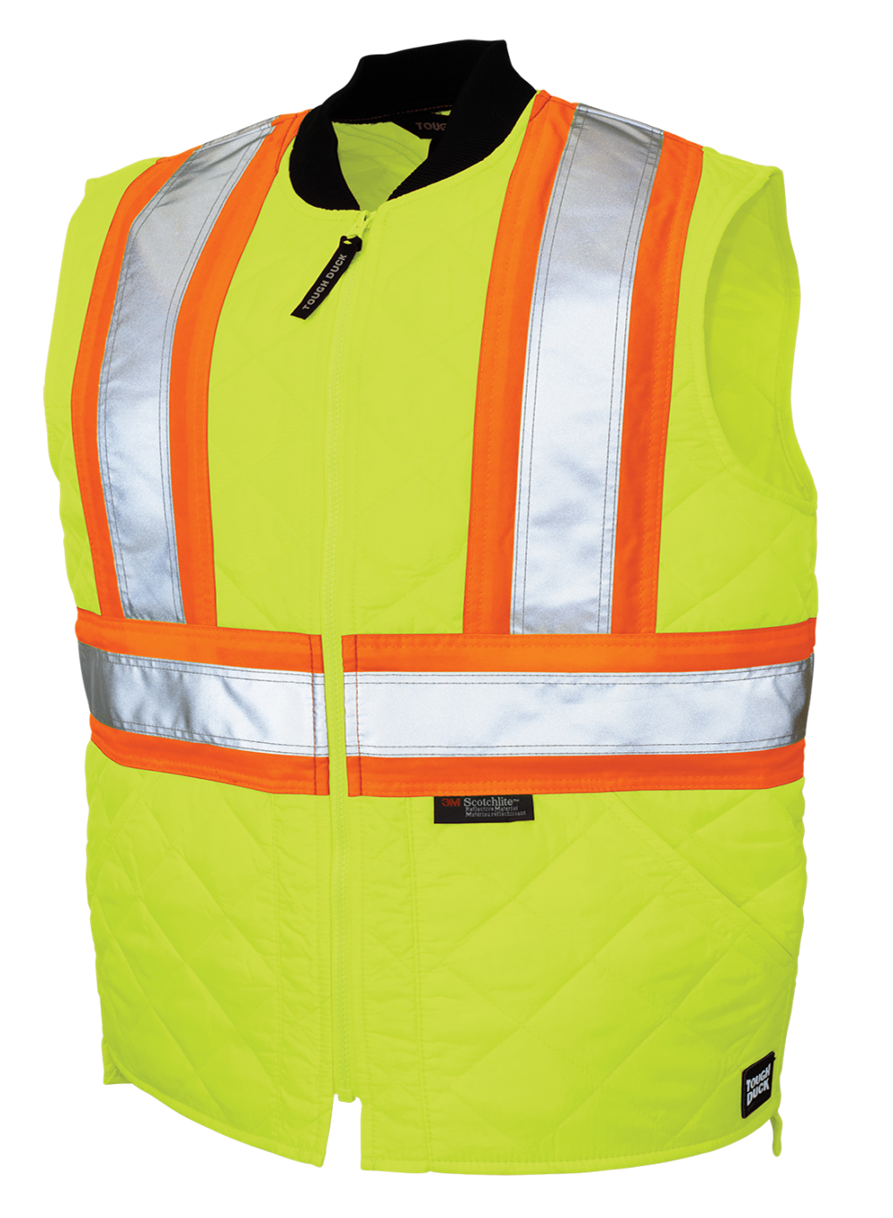Tough Duck Quilted Safety Freezer Vest for Cold Weather – Heavy Duty Wear