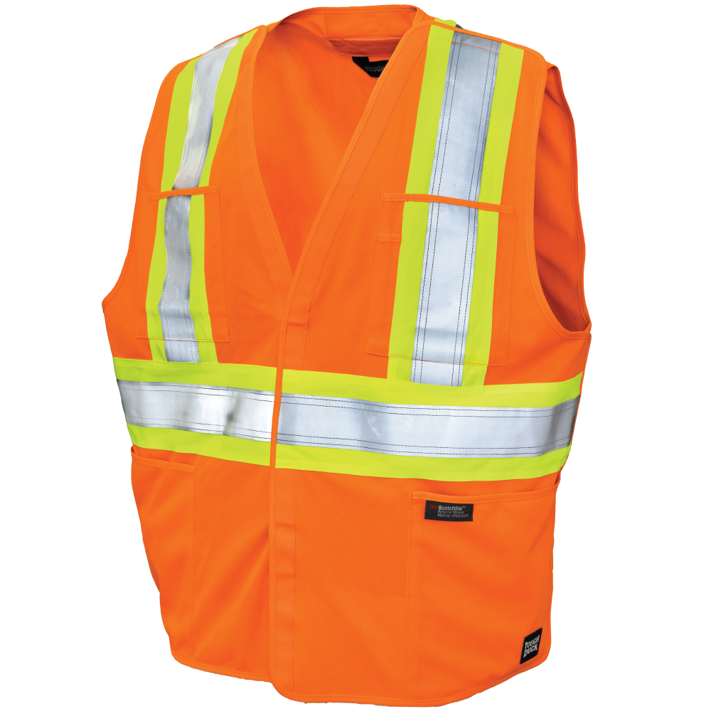 Tough Duck 5-Point Tearaway Safety Vest with 3M™ Reflective – Heavy ...